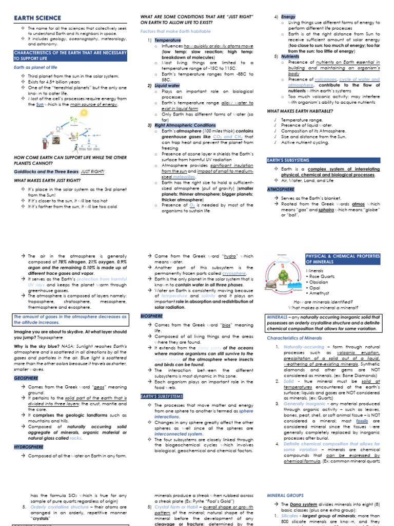 STEM - Earth Science | PDF
