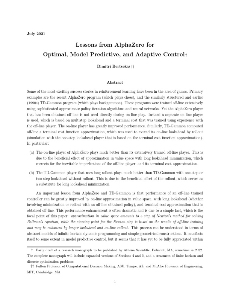Lessons From Alphazero | PDF