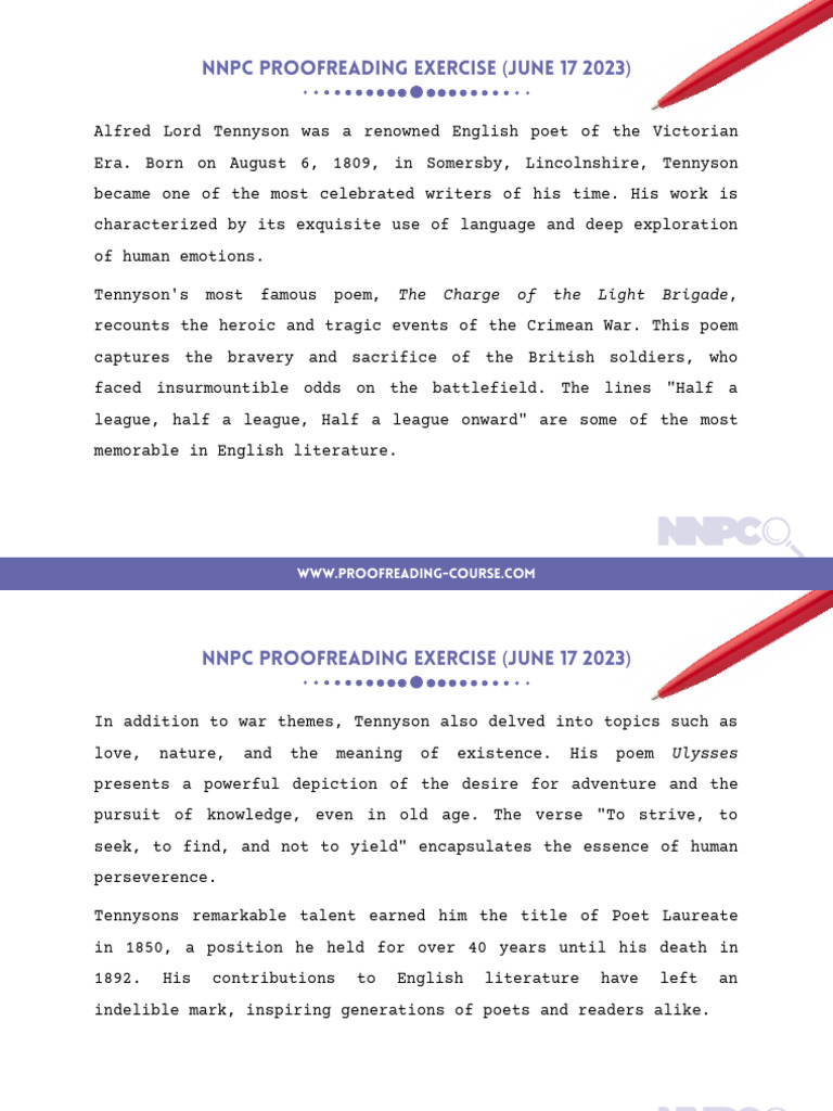 An NNPC Proofreading Exercise March 13 2023 | PDF
