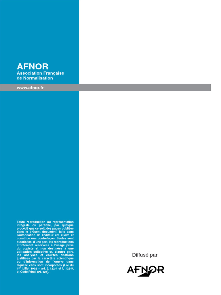 NF EN 752-1 Assainssement Généralités | PDF