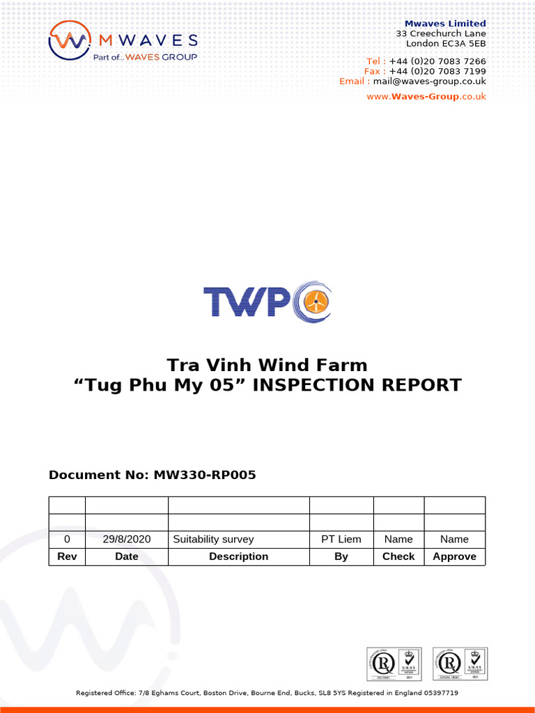 MW330-RP005 Tug | PDF
