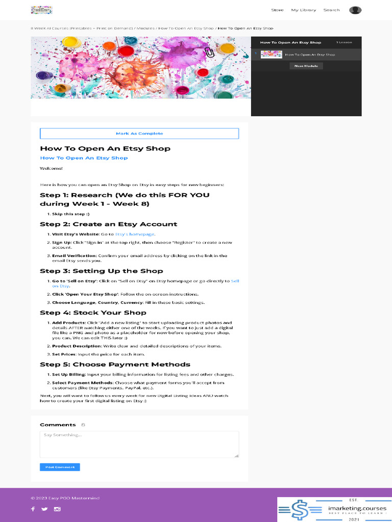 How To Open An Etsy Shop | PDF | Etsy | Computing