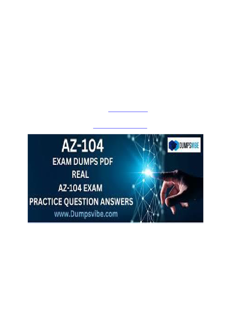 AZ-104 Dumps Questions 2024 | PDF