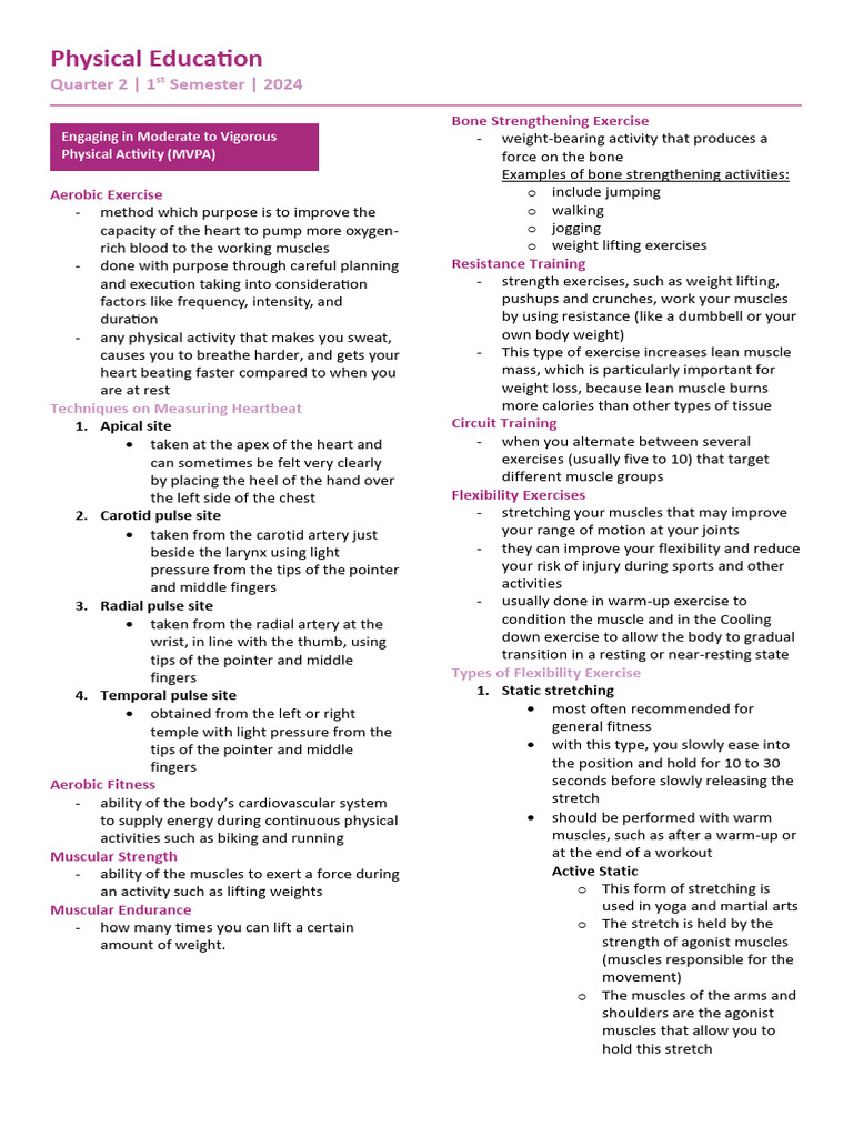 PE - Reviewer Q2 | PDF