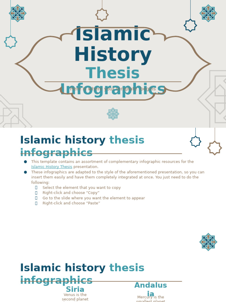 Islamic History Thesis Infographics by Slidesgo | PDF