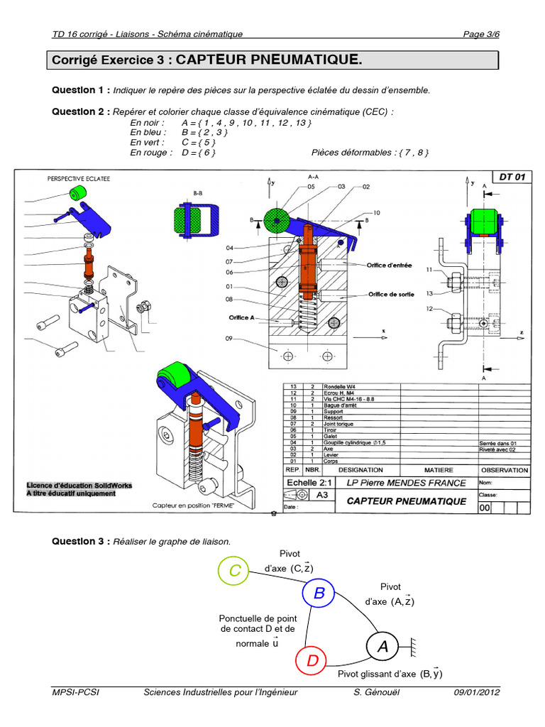 Schema Cinematique | PDF