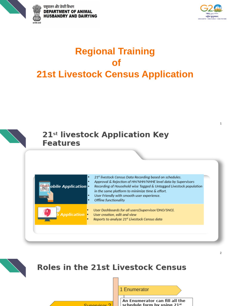 21st Livestock Census Application - Flow | PDF