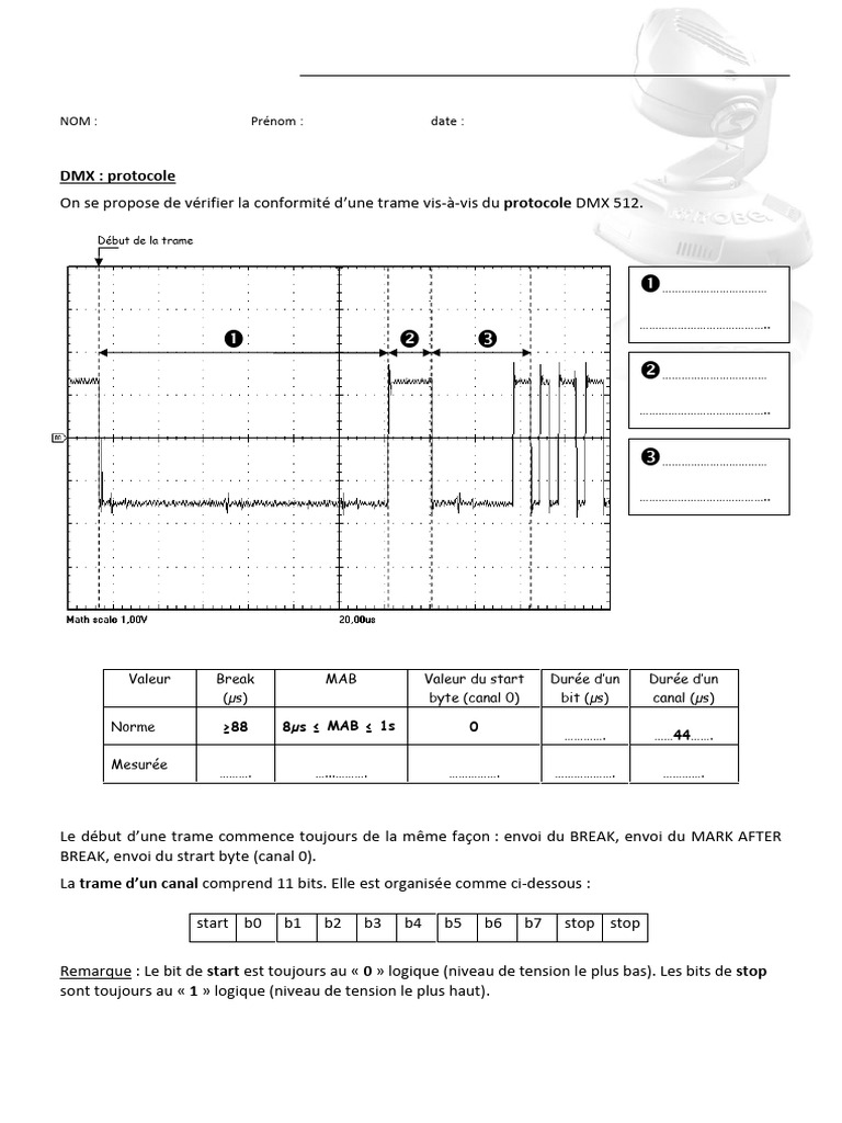 TD2 DMX 1 | PDF