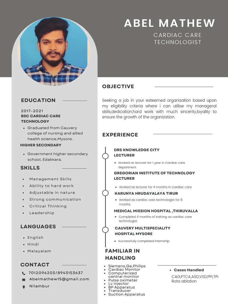 Resume ABELMATHEW | PDF