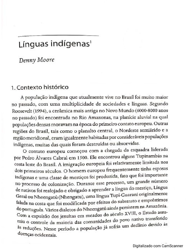 Línguas Indígenas - Denny Moore | PDF
