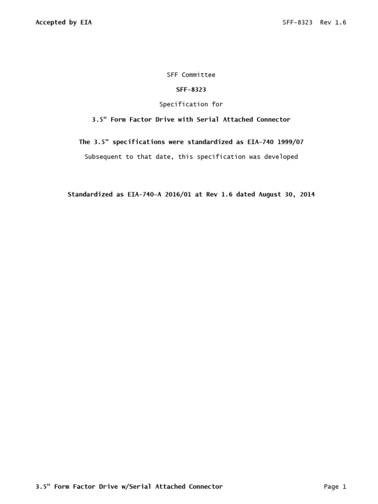 SFF 8323 | PDF