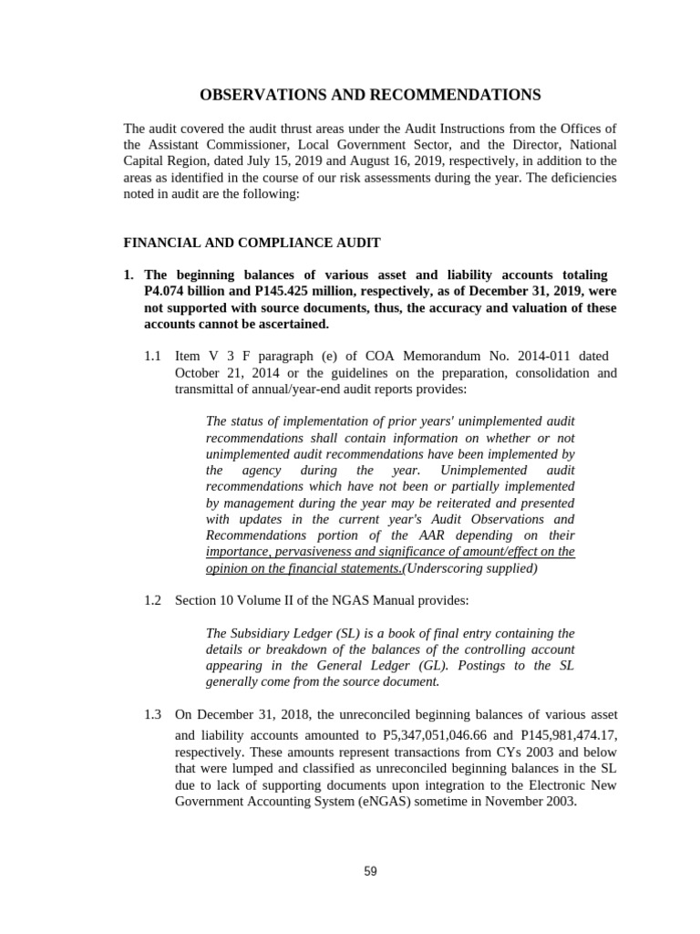 09-QuezonCity2019 Part2-Observations and Recomm | PDF