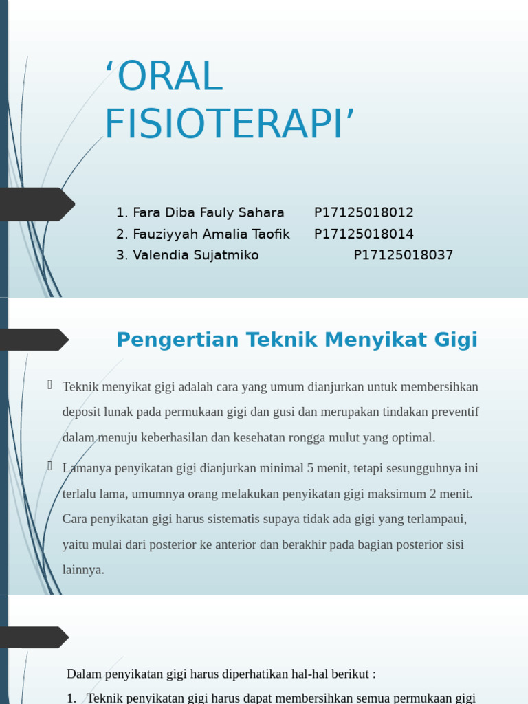 Oral Fisioterapi' | PDF