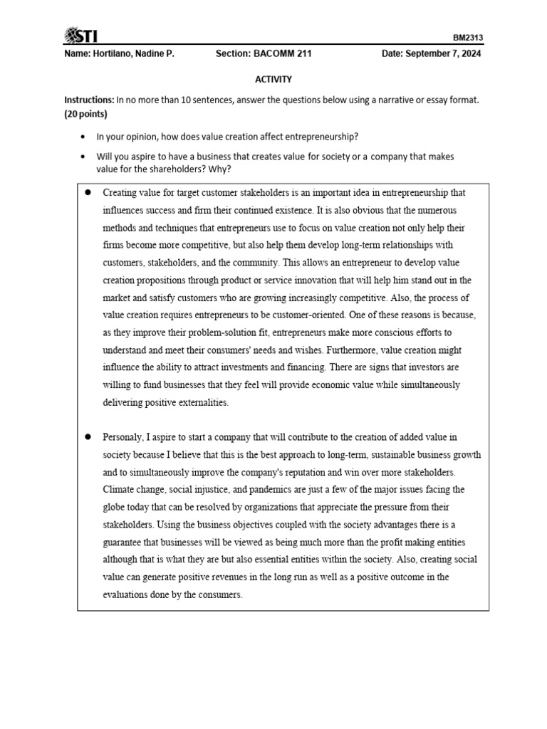 02 Activity 2 (13) Entrep PDF | PDF