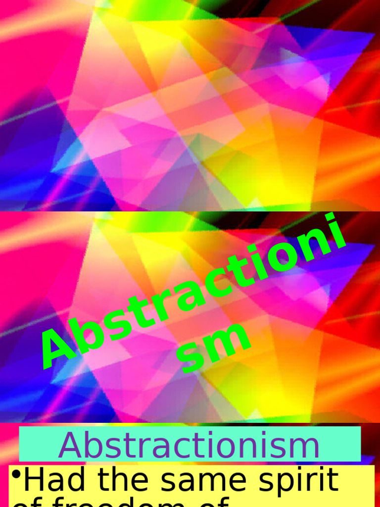 Q1 ART 3 Abstractionism | PDF