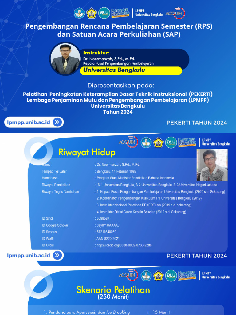 Materi 9. Pengembangan RPS & SAP - Dr. Noermanzah, S.PD., M.Pd. | PDF