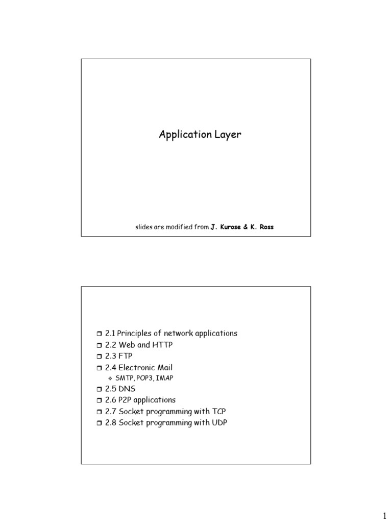 Application Layer (Compatibility Mode) | PDF