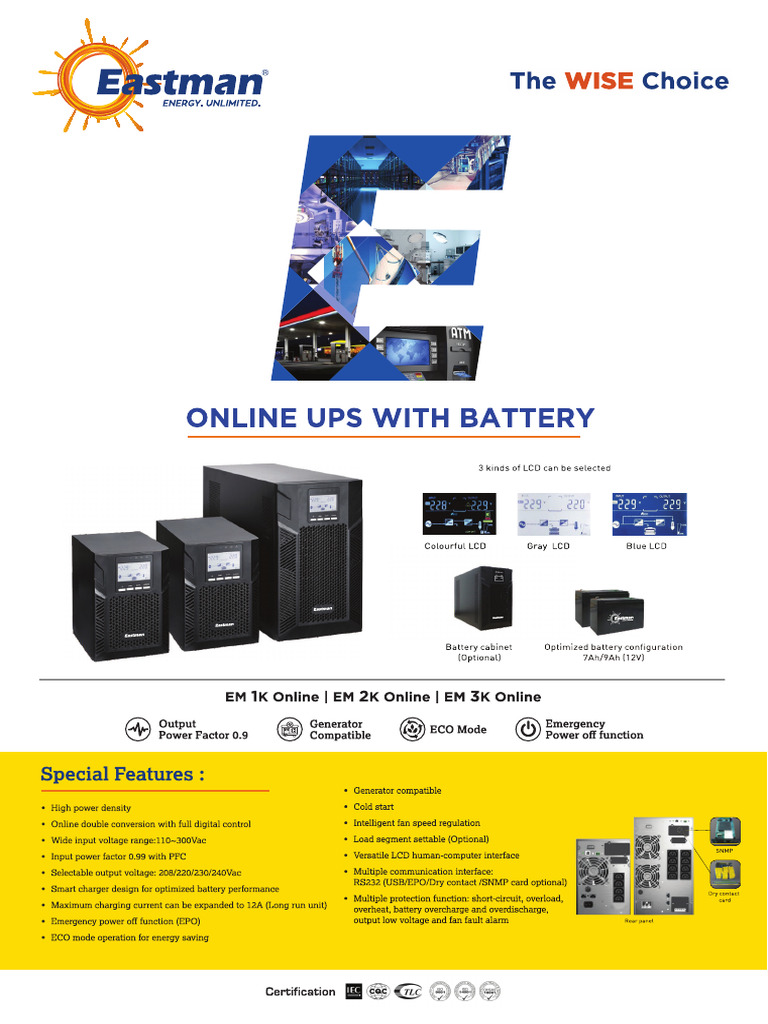 3kVA Online UPS Specifications | PDF | Electrical Engineering | Electricity