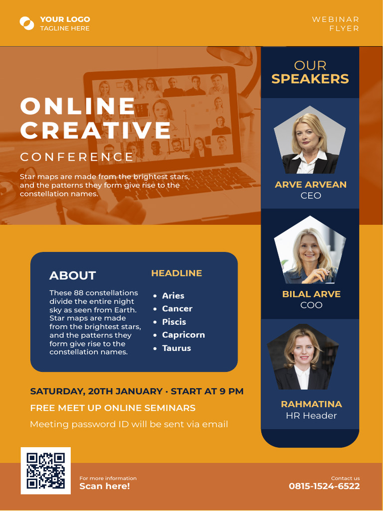 Wepik Professional Online Creative Conference Poster | PDF