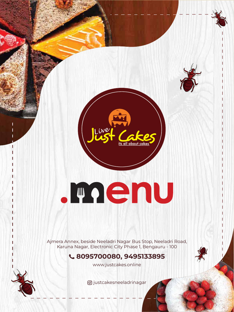 Just Cake Menu 3 | PDF