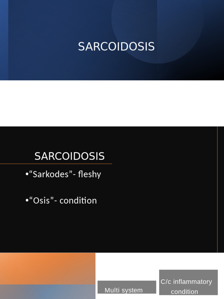Sarcoidosis 06072024 | PDF
