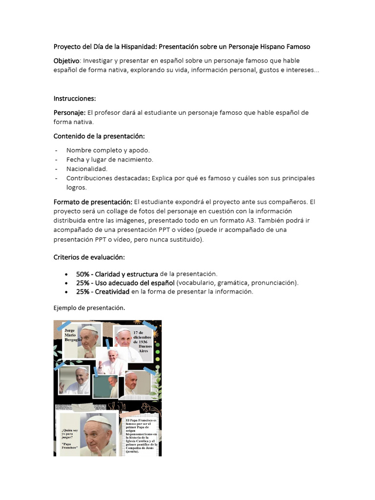 Proyecto Del Día de La Hispanidad Mikro Sz. | PDF