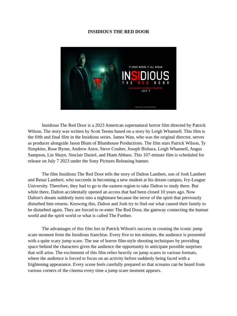 Review Insidious | PDF