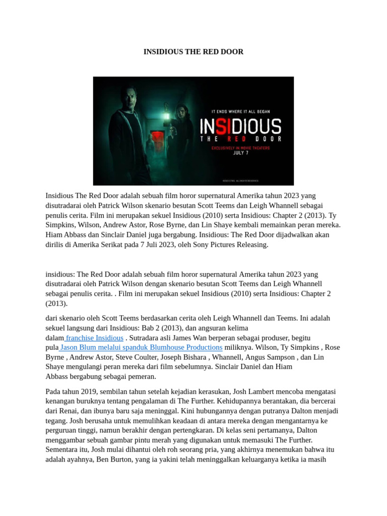 Insidious | PDF