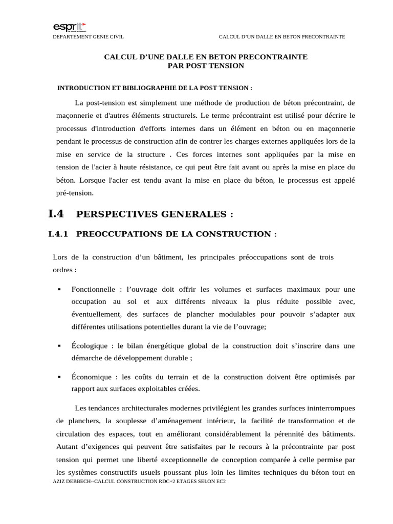 Dalle Precontrainte | PDF