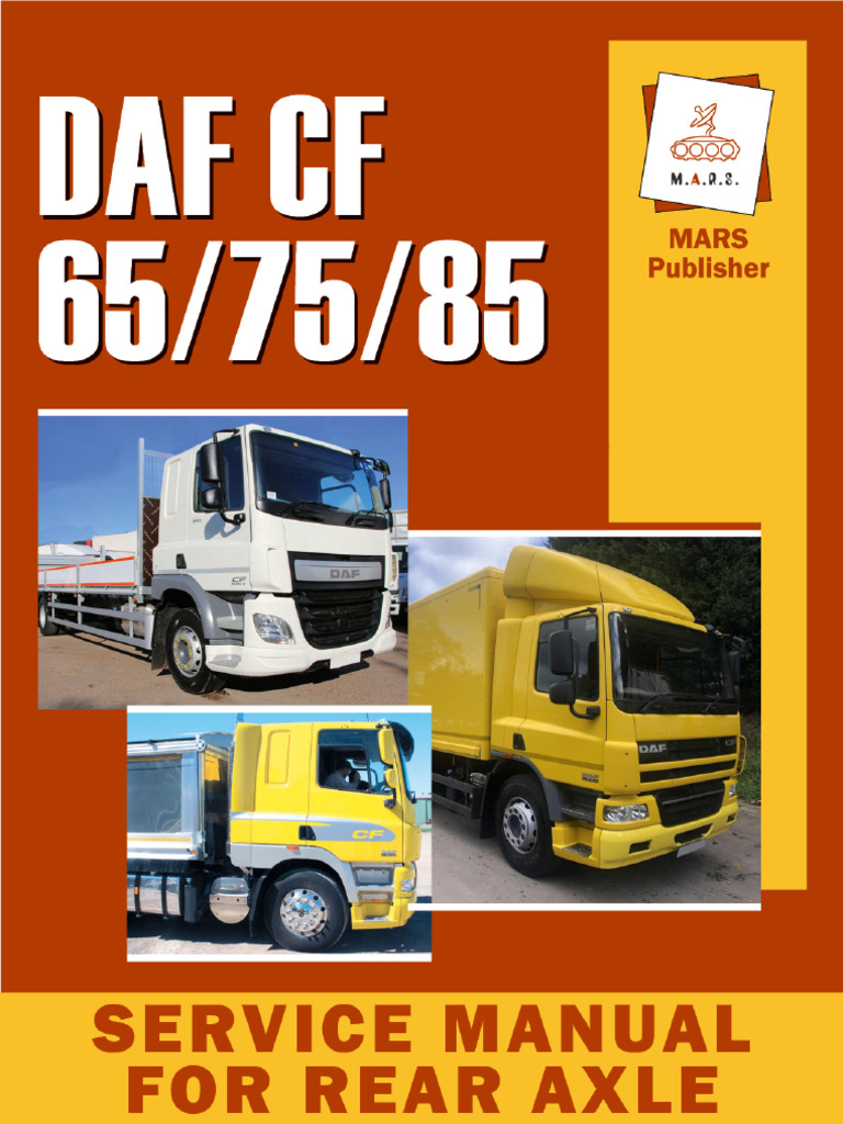 Rear Axle Service Manual Daf CF | PDF