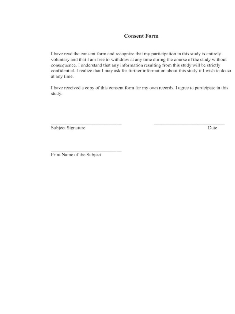 Concent Form | PDF