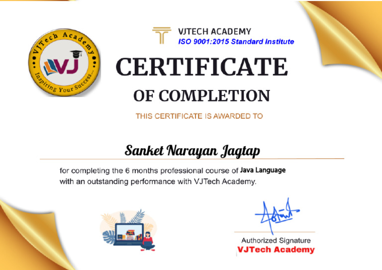 Java Language-Sanket Narayan Jagtap | PDF