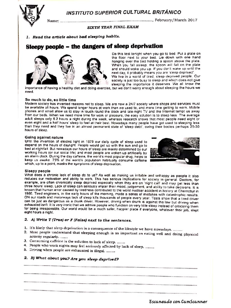 6th Year - Mock Exams | PDF