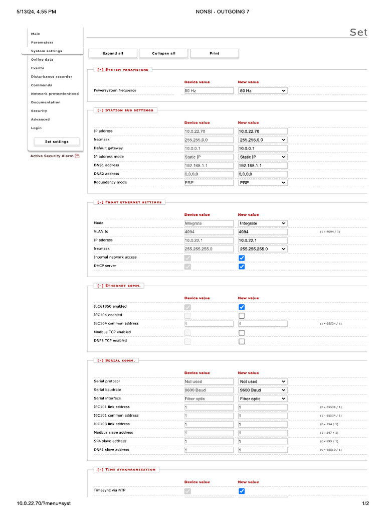 System Setting | PDF