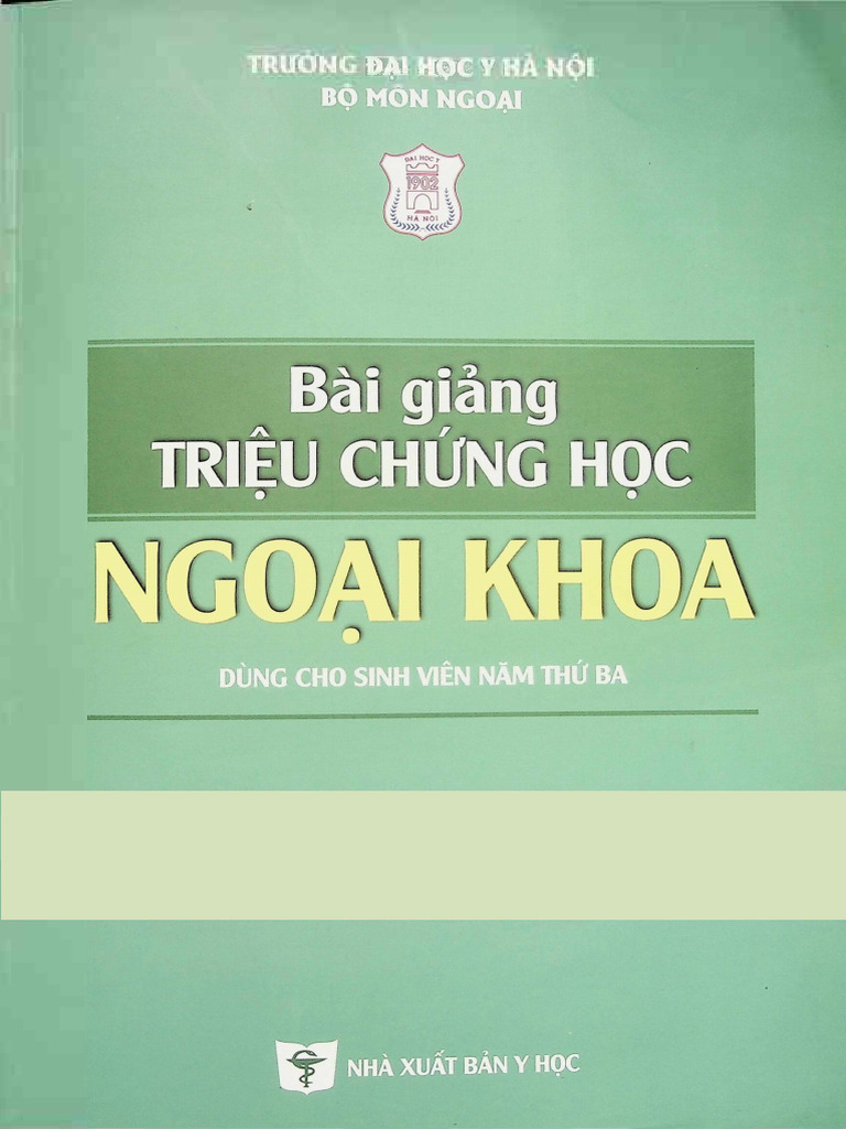 Bài Giảng Triệu Chứng Học Ngoại Khoa - YHN - Website Bsykhoa | PDF