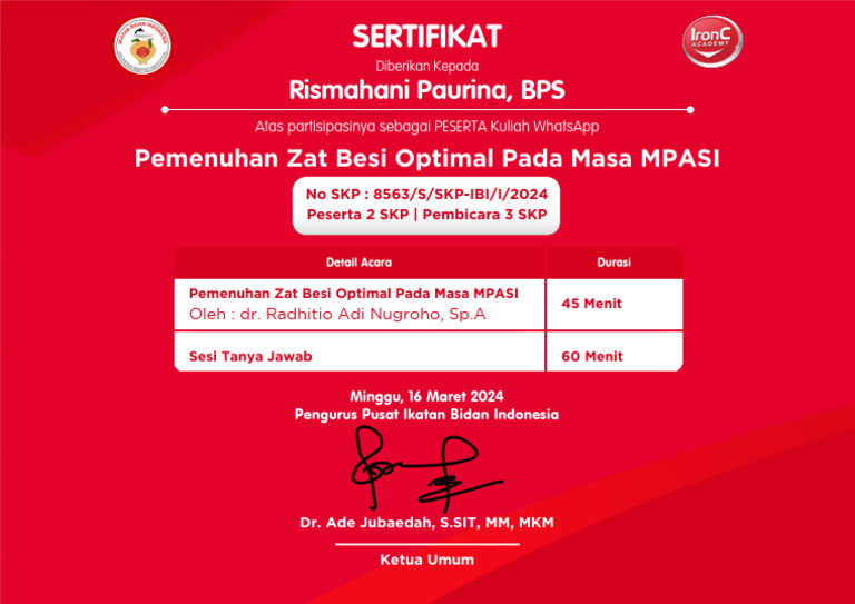 Ecertificate Kulwap | PDF