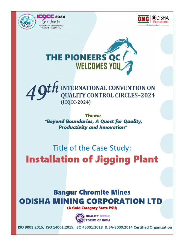 ICQCC-2024: Jigging Plant Case Study | PDF | Mining | Brainstorming
