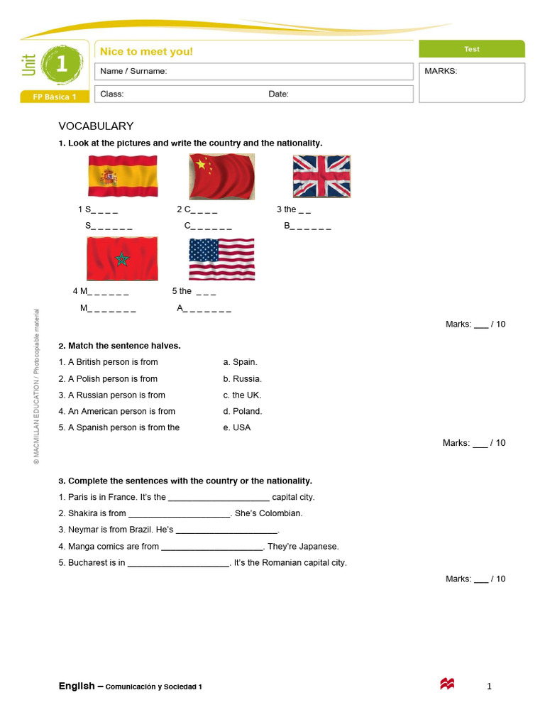 Test Unit 1 PDF | PDF