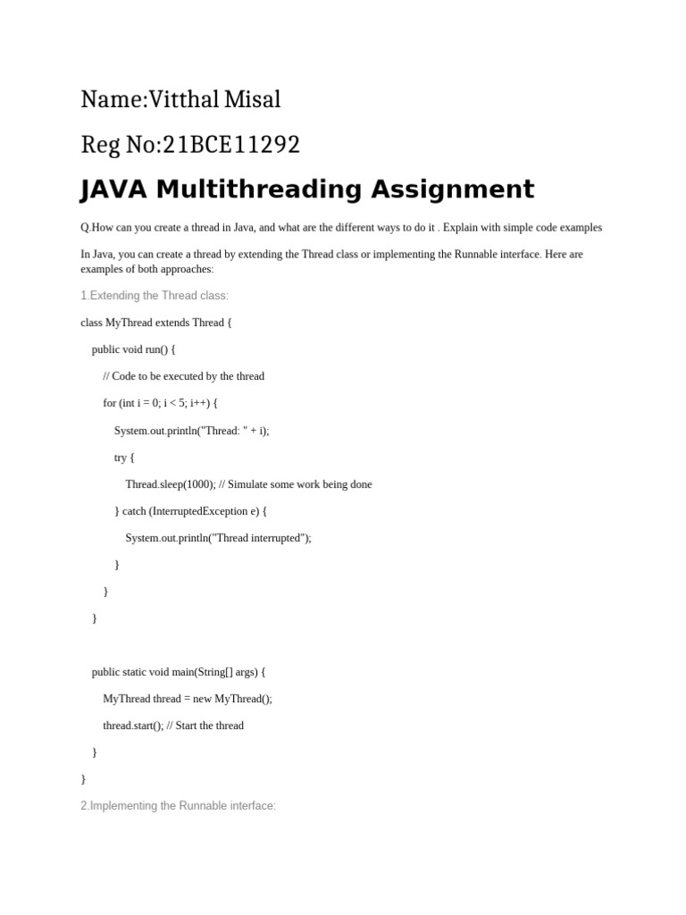 Java Assignment Pdf