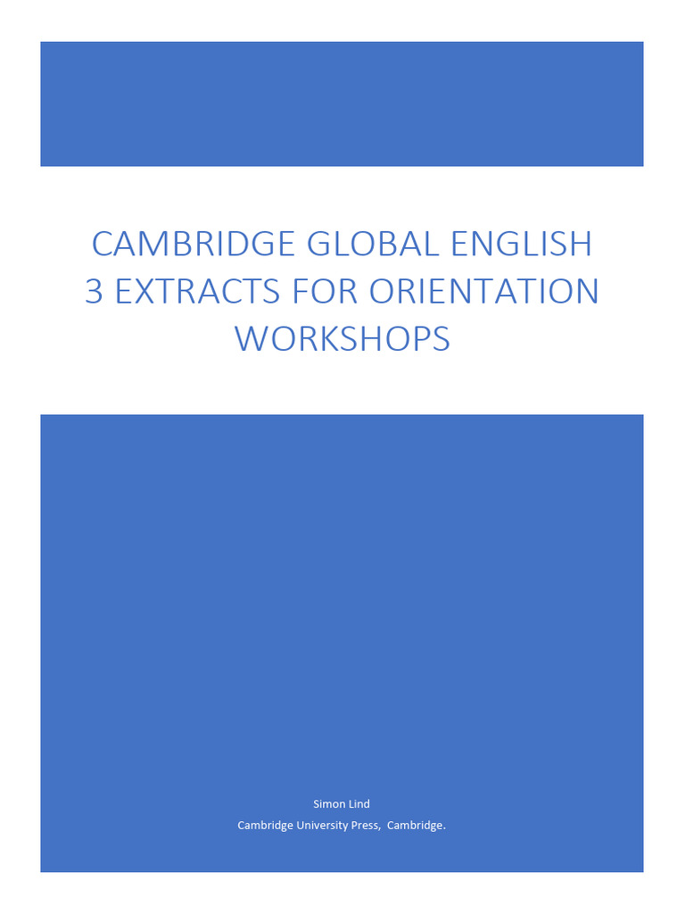 Global English 3 Extracts | PDF