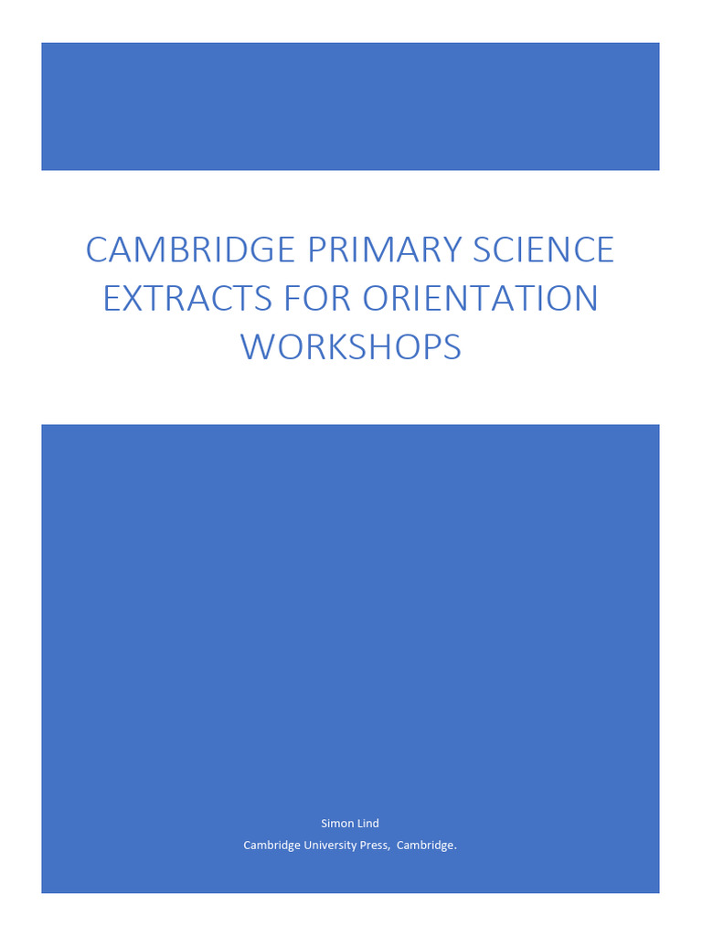 Primary Science Extracts | PDF