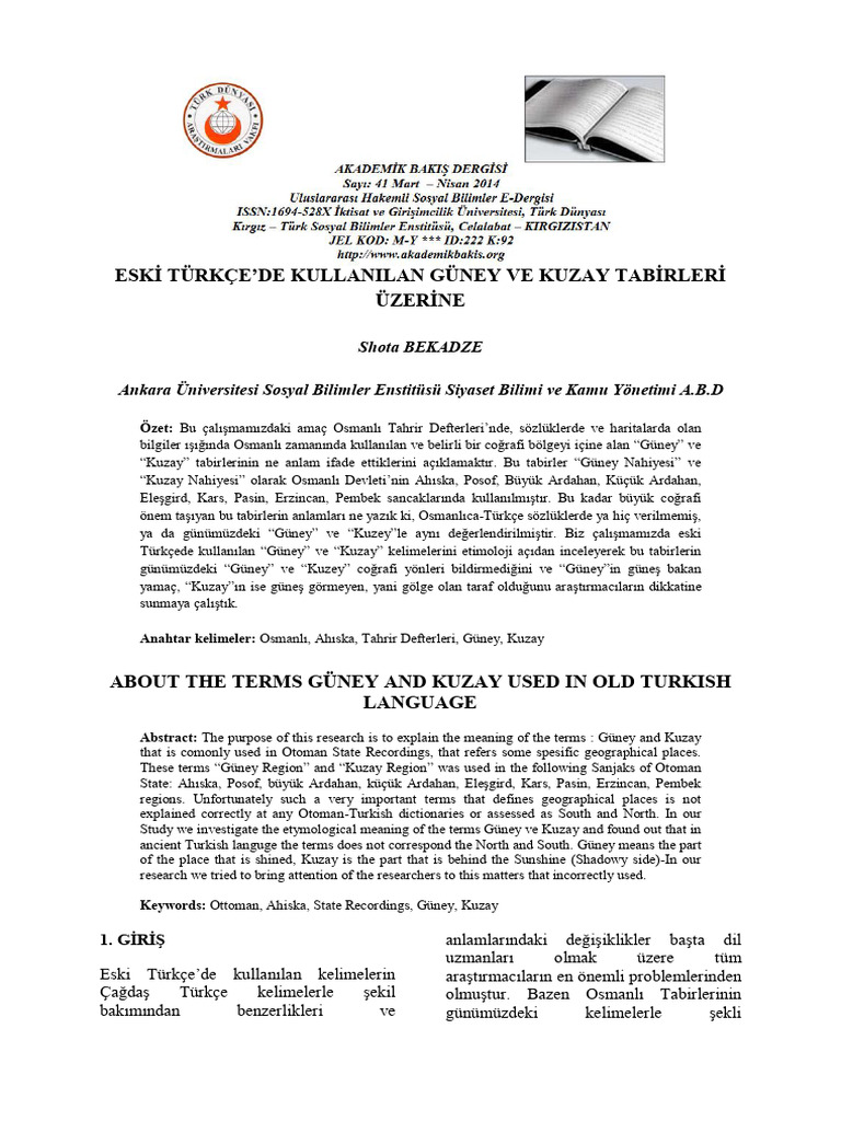 Esk - T - RK - e - de Kullanilan G - Ney Ve Kuzay Tab - Rler - Zer - Ne (#366616) - 383830 | PDF