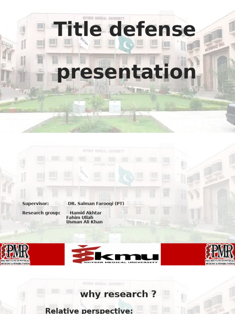 Title Defense Presentation | PDF