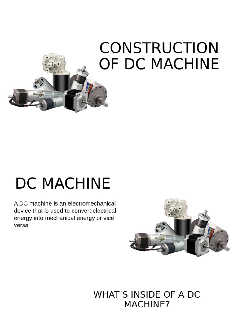 Construction of DC Machine | PDF | Materials Science | Electrical Equipment
