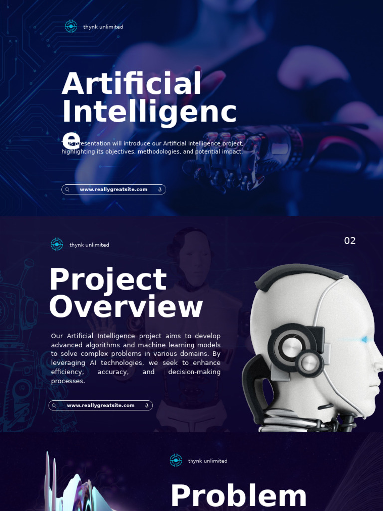 Purple Futuristic Modern Artificial Intelligence Project Presentation | PDF