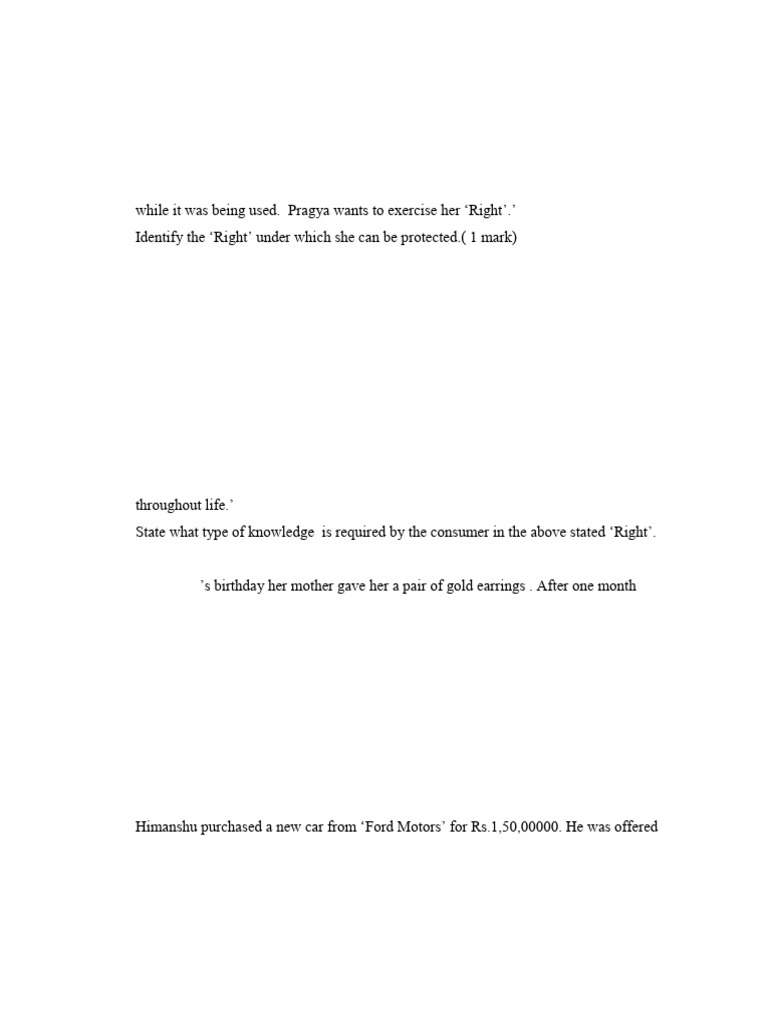 Ch-12 - Consumer Protection Case Studies | PDF