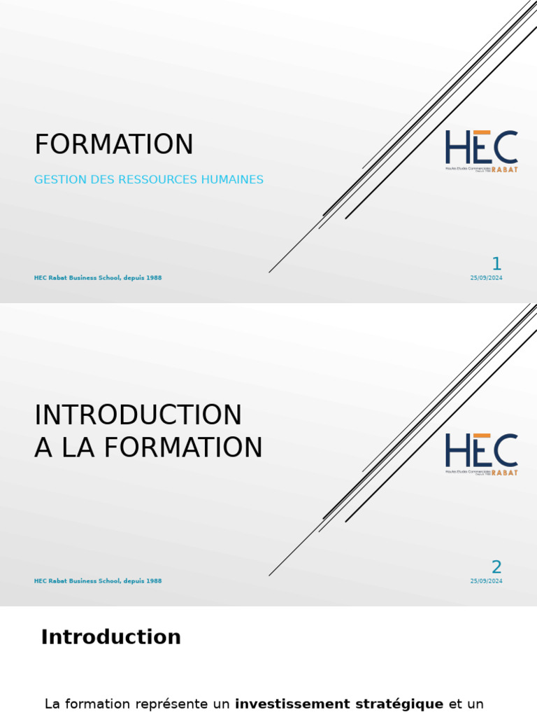 Formation - GRH - HEC L3 | PDF