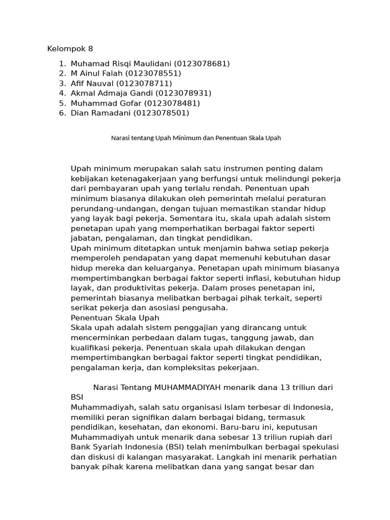 Kelompok 8 | PDF
