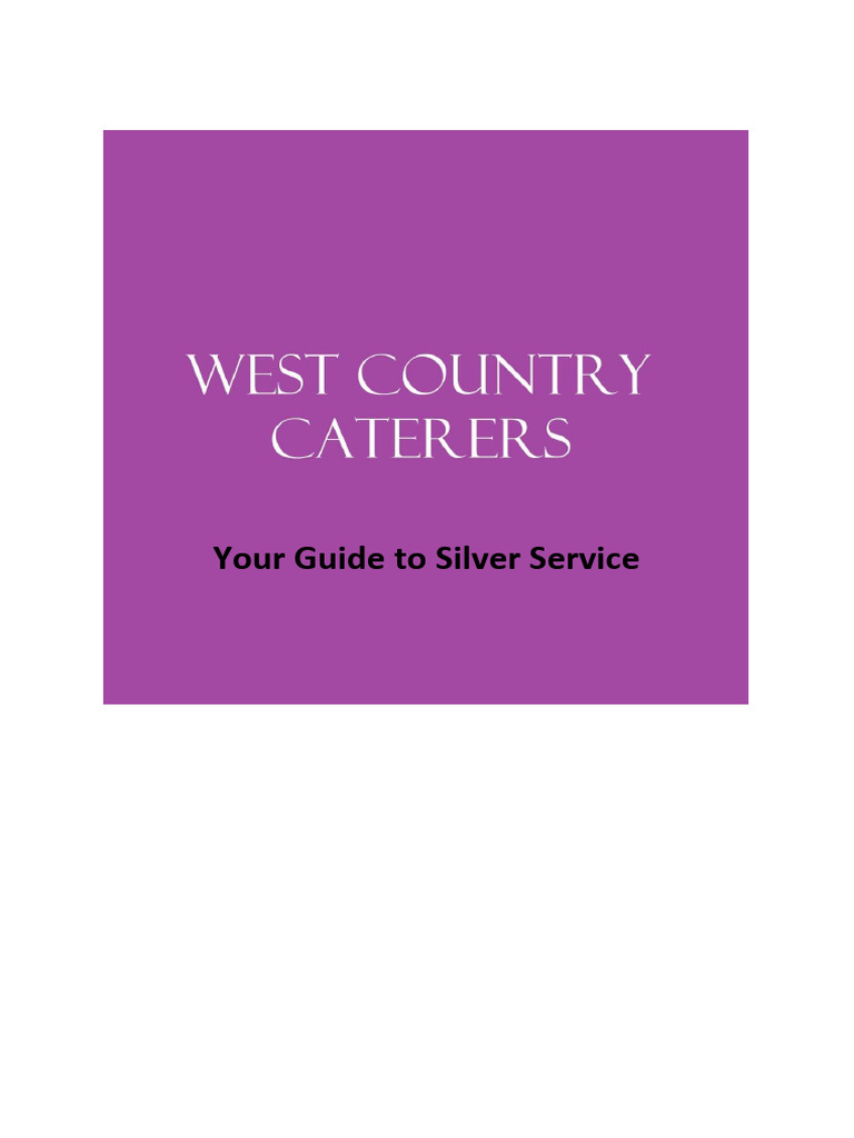 Your Guide To Silver Service | PDF