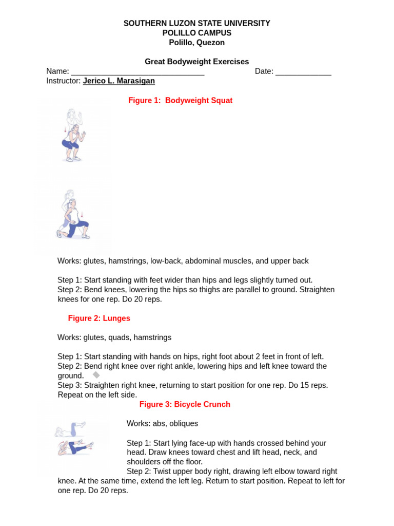 PATHFit02 Strength Based Training Activities | PDF | Human Anatomy ...